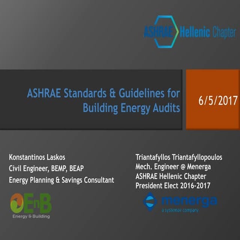 ASHRAE Guidelines for Building Energy Audits.pdf | Gas and Electric ...