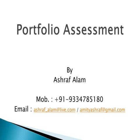 Portfolio Assessment | PPT