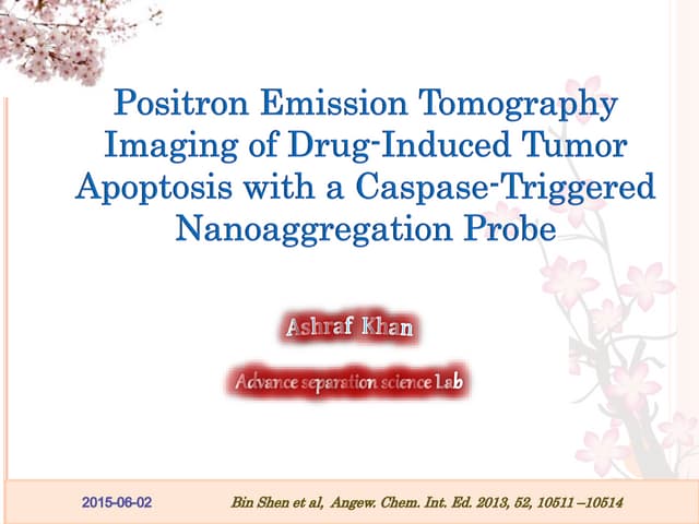 Positron Emissions Tomography (PET SCAN) | PPTX