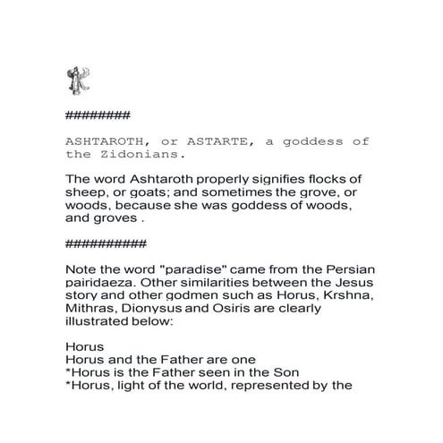 Ashtaroth, or astarte, a goddess of the zidonians.