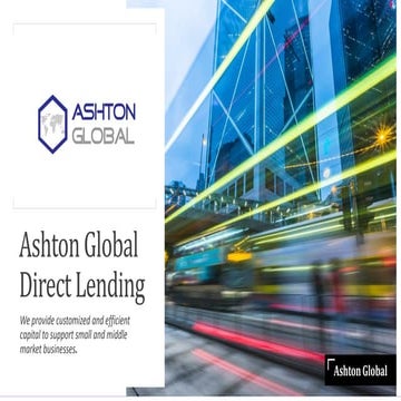 Ashton Global Direct Lending Fund | PDF