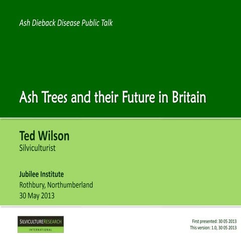 Ash trees and their future in Britain | PDF