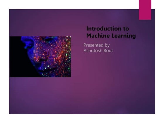 Machine Learning ppt.pptx | Technology Industry | Industries