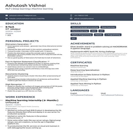 Ashutosh's resume | PDF