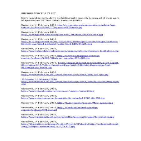 Ashwin Bhakre Bibliography For Ct Ppt | PDF