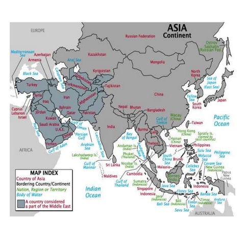 Geography of Asia | PPTX