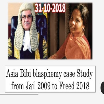 Asia bibi blasphemy case study | PPTX