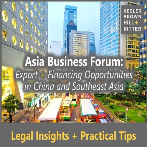 Asia Business Forum: Export + Financing Opportunities in China and ...