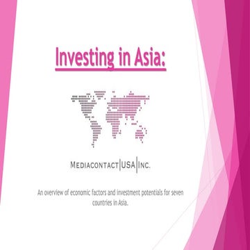Investing in Asia Part 6 of 6 | PPT
