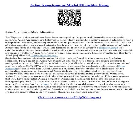 Asian American Essay | PDF