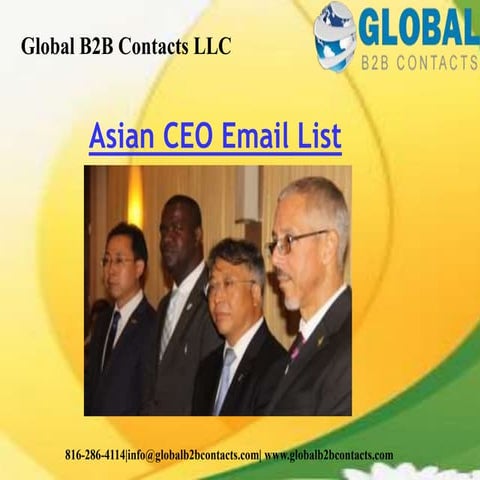 Asian ceo email list | PPTX