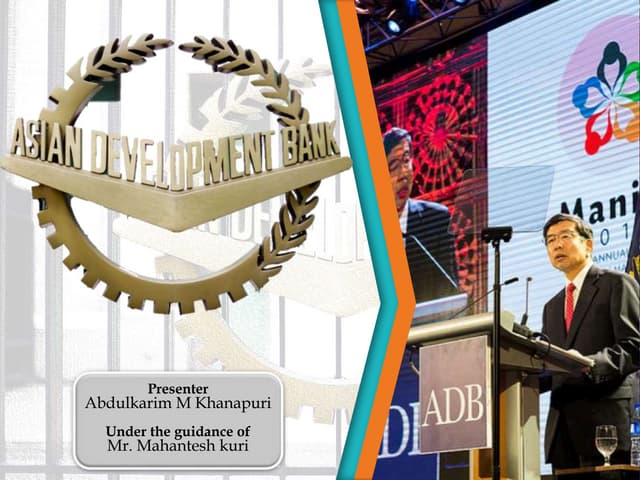 Asian development bank (ADB) | PPTX
