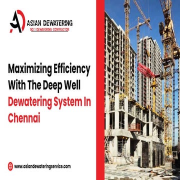 Asian Dewatering – Trusted Deep Well Dewatering System in chennai | PDF