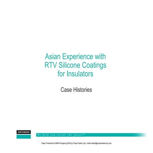 Asian Experience With Rtv Silicone Coatings | PDF