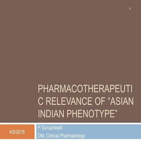 Asian indian phenotype | PPTX