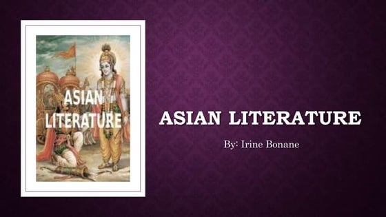 East Asian Literature (China, Japan & Korea) | PPTX