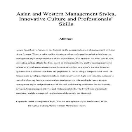 Asian mngt styles | PDF