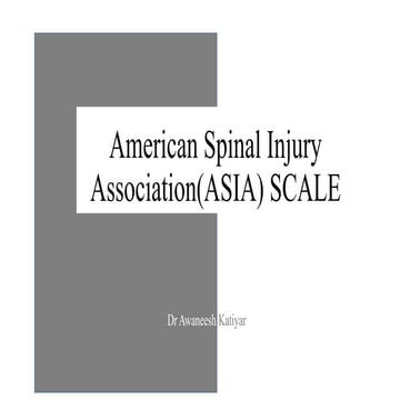 Neurological assessment for asia chart | PPTX