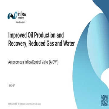 inflow Control AICV for improved oil production recovery | PDF
