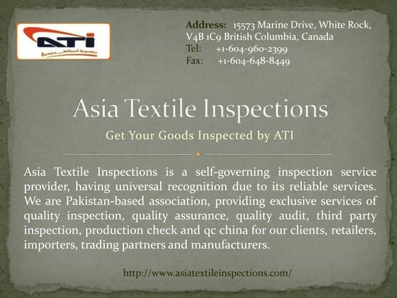 Asia Textile Inspections | PDF