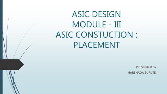Placement and routing in full custom physical design | PPT
