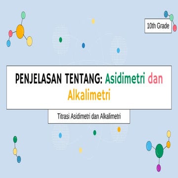 Titrasi Asidimetri dan Alkalimetri SMKM4 | PDF