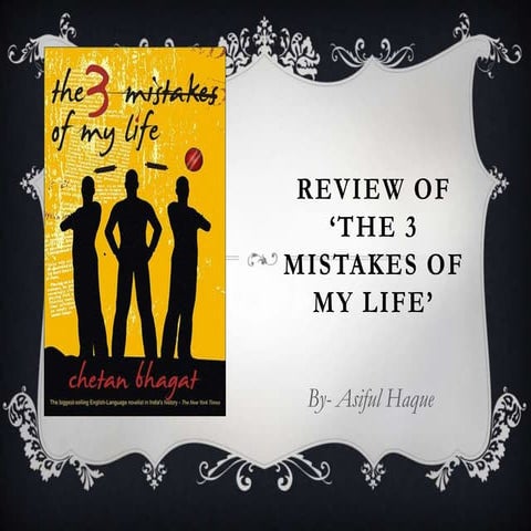 3 mistake of my life book review | PPTX