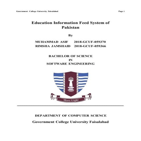 online education system project report | DOC