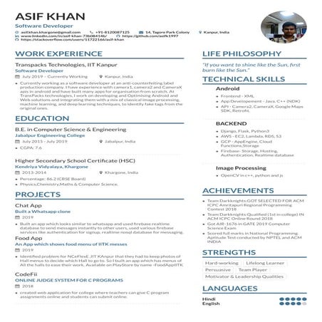 Asif cv | PDF