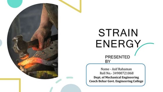 Strain energy | PPTX