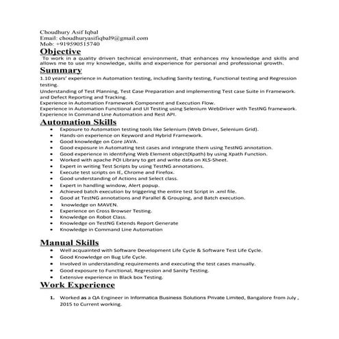 Asif resume | PDF