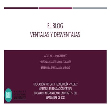Ventajas y desventajas del blog | PPTX