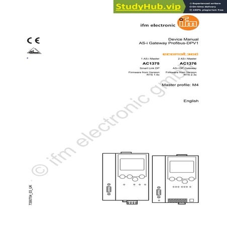 AS I Gateway Profibus Manual | PDF