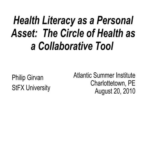 Don Nutbeam | The evolving concept of health literacy | PDF