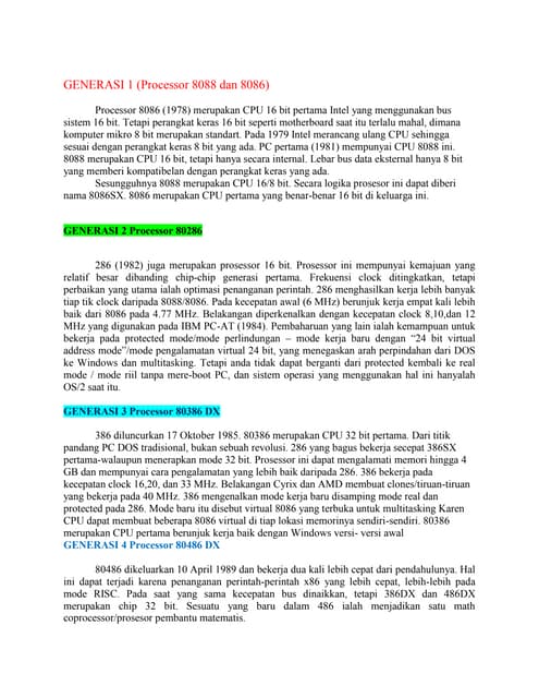 Jenis jenis processor | PPT