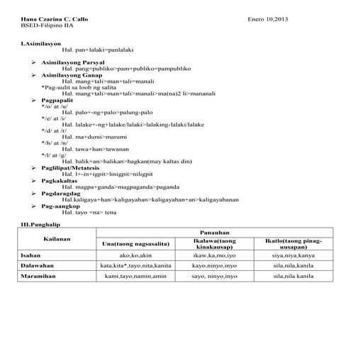 Detailed lesson plan in filipino | DOC