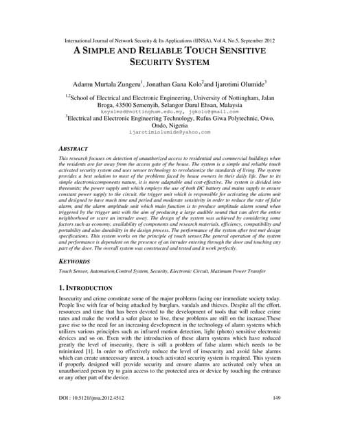 Electronic Security System.pptx........................... | PPT