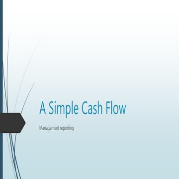 Cash flow report using ms project | PPTX
