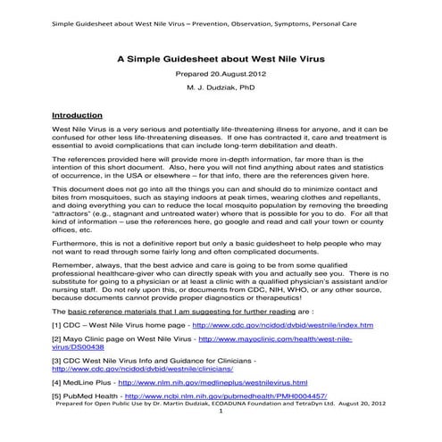 West nile virus | PPTX