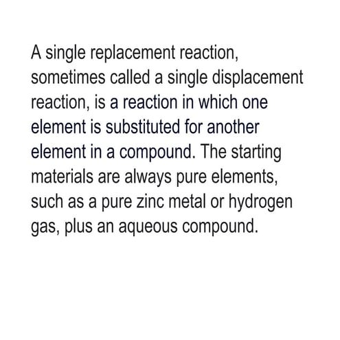 A single replacement reaction.docx