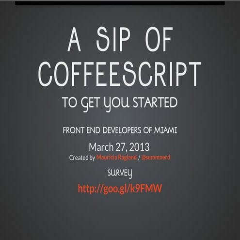 A sip of coffee mauricia ragland | PPT