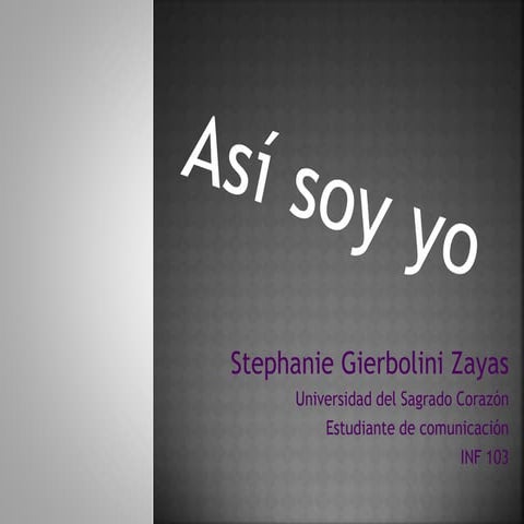 Asi soy yo | PPTX