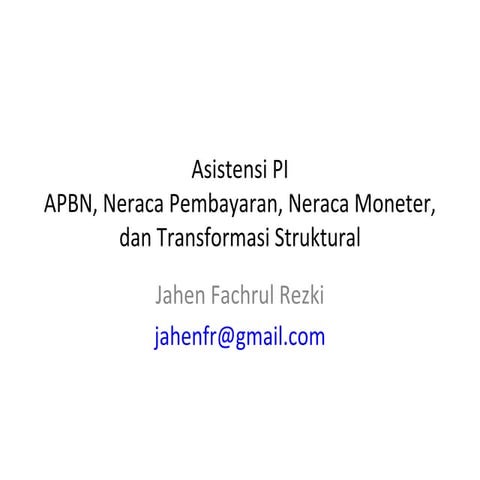 Transformasi Struktural di Indonesia | PPT