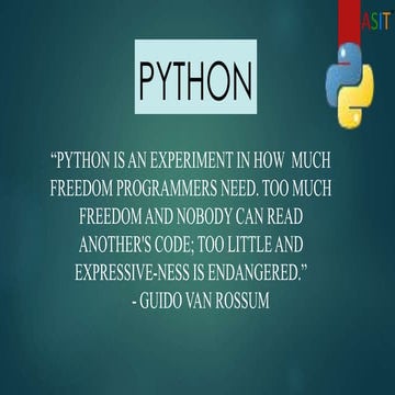 Learn Python At Asit Ppt