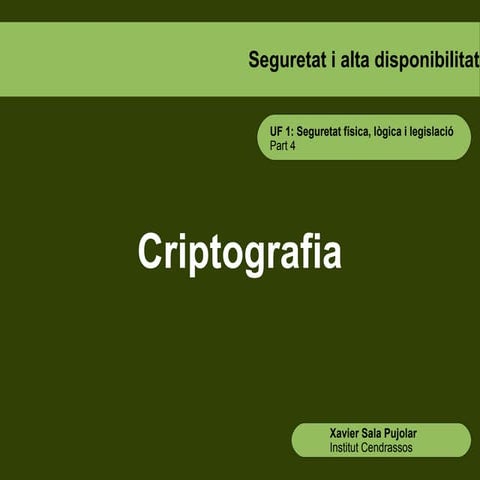 Criptografia | PPT