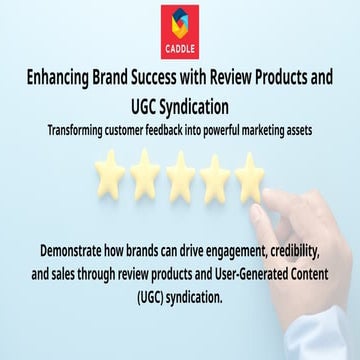 Enhancing Brand Success with Review Products and UGC Syndication | PPT