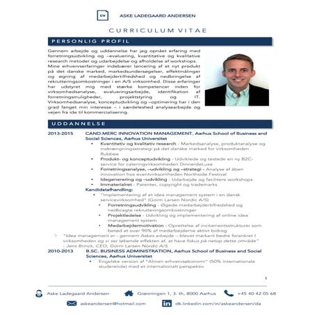 Aske ladegaard andersen cv | PDF