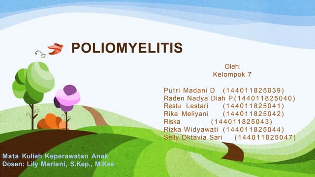Mind Map Poliomielitis aaa bbb ccc dddddd | PPTX