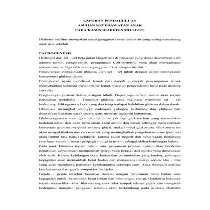 Askep anak dgn dm | DOC