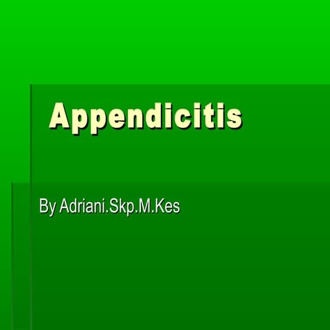Askep appendix 1 | PPT